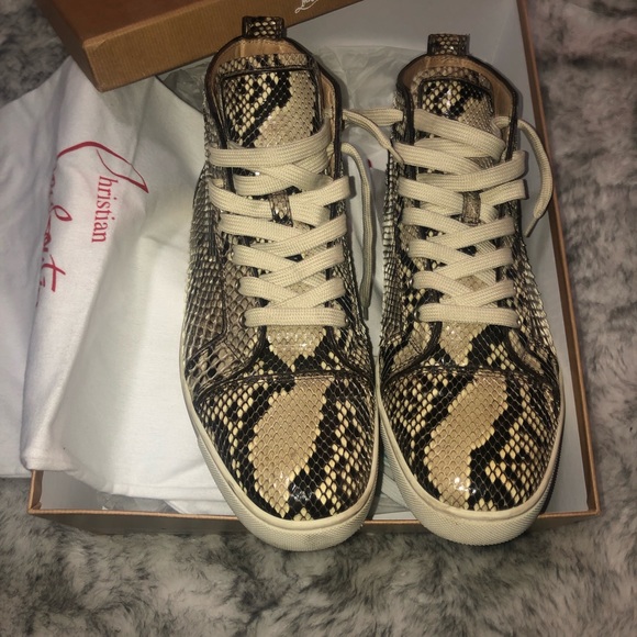Christian Louboutin | Shoes | Python Mens Christian Louboutin Sneaker ...